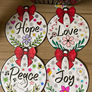 Advent Activity Coloring Pages for Kids and Adults/ Advent Love - Peace ...