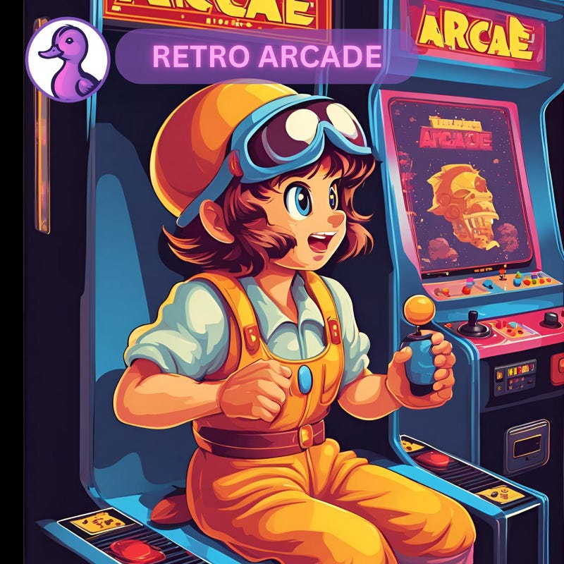 Vintage Arcade Game Stickers - Etsy