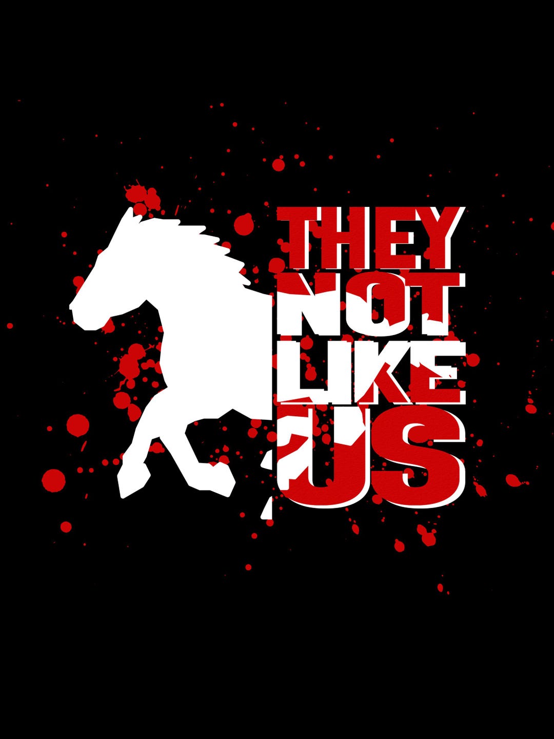 Mustangs (red) - They Not Like Us - Etsy