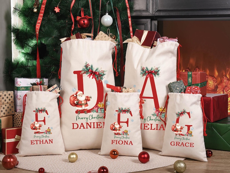 Christmas Santa Sack,christmas Gift Bag for Kids and Adults ...