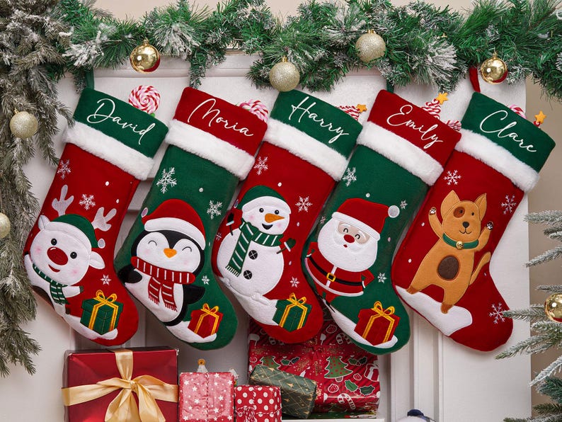 Personalized 3D Christmas Stockings 2025, Custom Family Christmas ...