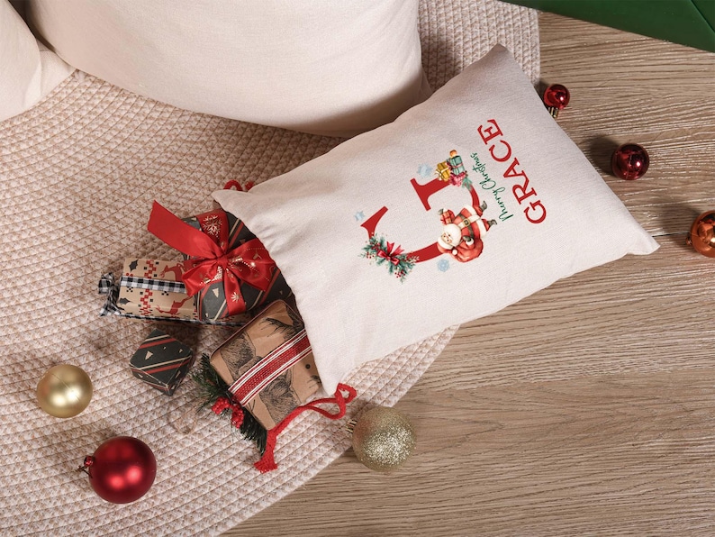 Christmas Santa Sack,christmas Gift Bag for Kids and Adults ...