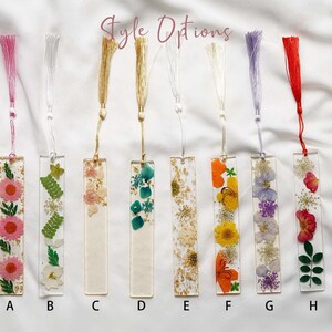 Pressed Flower Bookmark for Girls,custom Resin Bookmark,personalized ...
