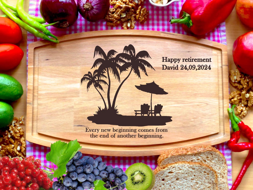 Retirement Cutting Board, Retirement Gift, Personalized Cutting Board ...