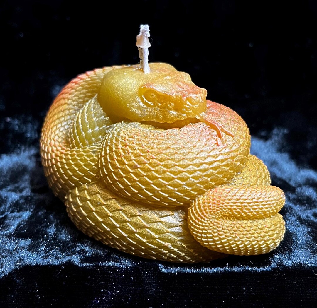 Coiled Snake Candle Sunny - Etsy