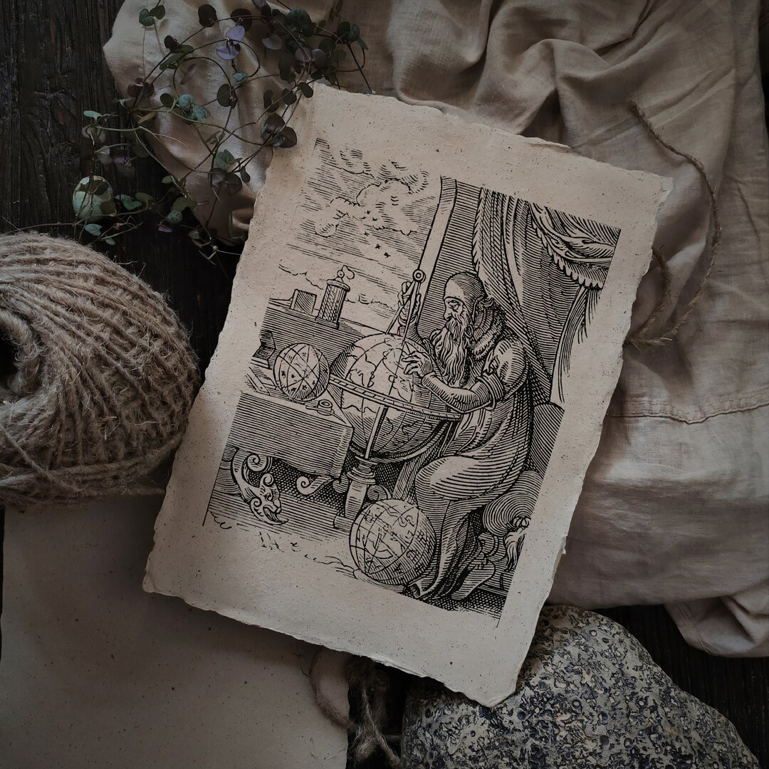 Man of Science | Dark Academia Poster, Old Illustration Print, Gothic ...