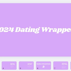 2024 Dating Wrapped Powerpoint Template -- Spotify Wrapped for Dating ...