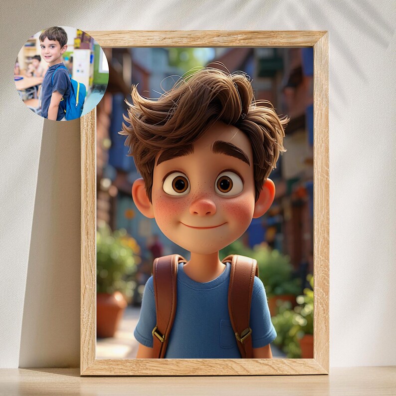Custom Cartoon Animation, Personalized Children Portrait, Cartoon ...