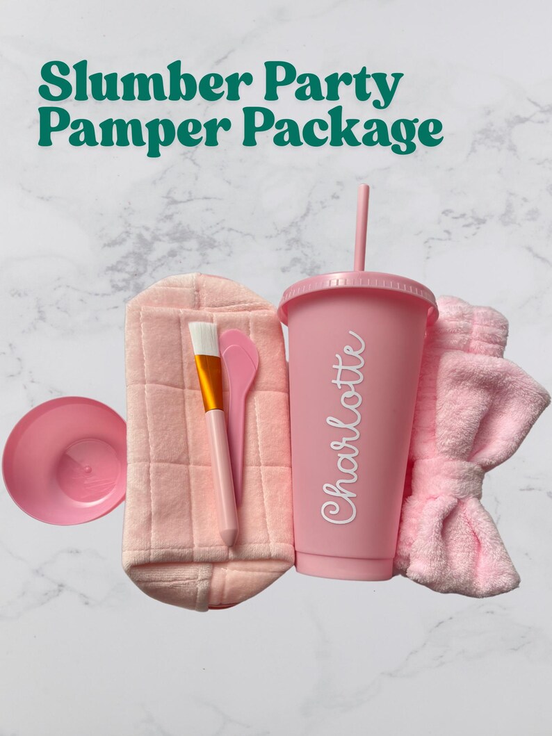 Personalised Slumber Party Favors — Girls Sleepover Spa Kit, Birthday ...