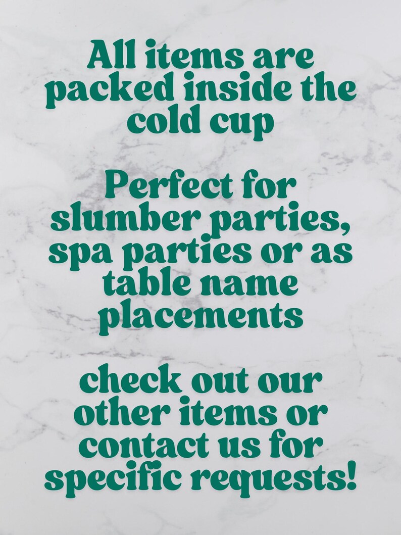 Personalised Slumber Party Favors — Girls Sleepover Spa Kit, Birthday ...