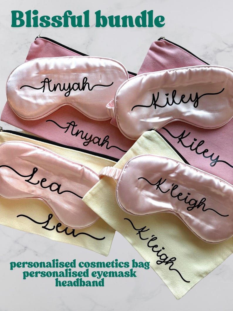 Personalised Sleepover Kit - Custom Slumber Party Favours, Girls Spa ...