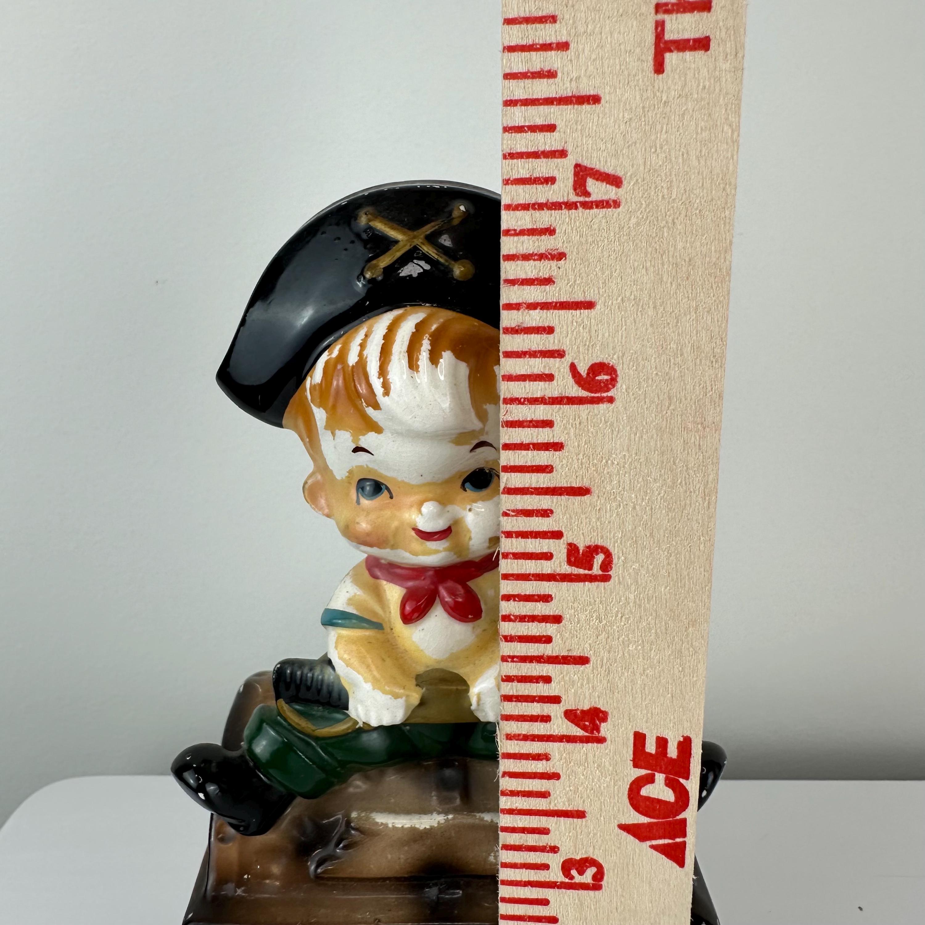 Vintage Pirate Boy Bank Treasure Chest Ceramic Japan MCM - Etsy
