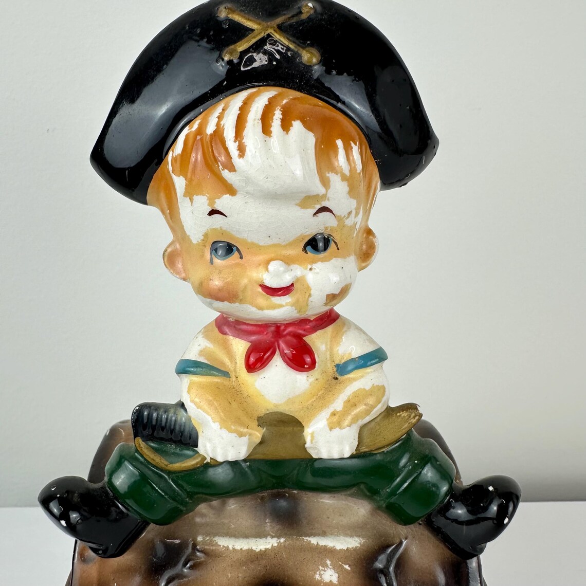 Vintage Pirate Boy Bank Treasure Chest Ceramic Japan MCM - Etsy