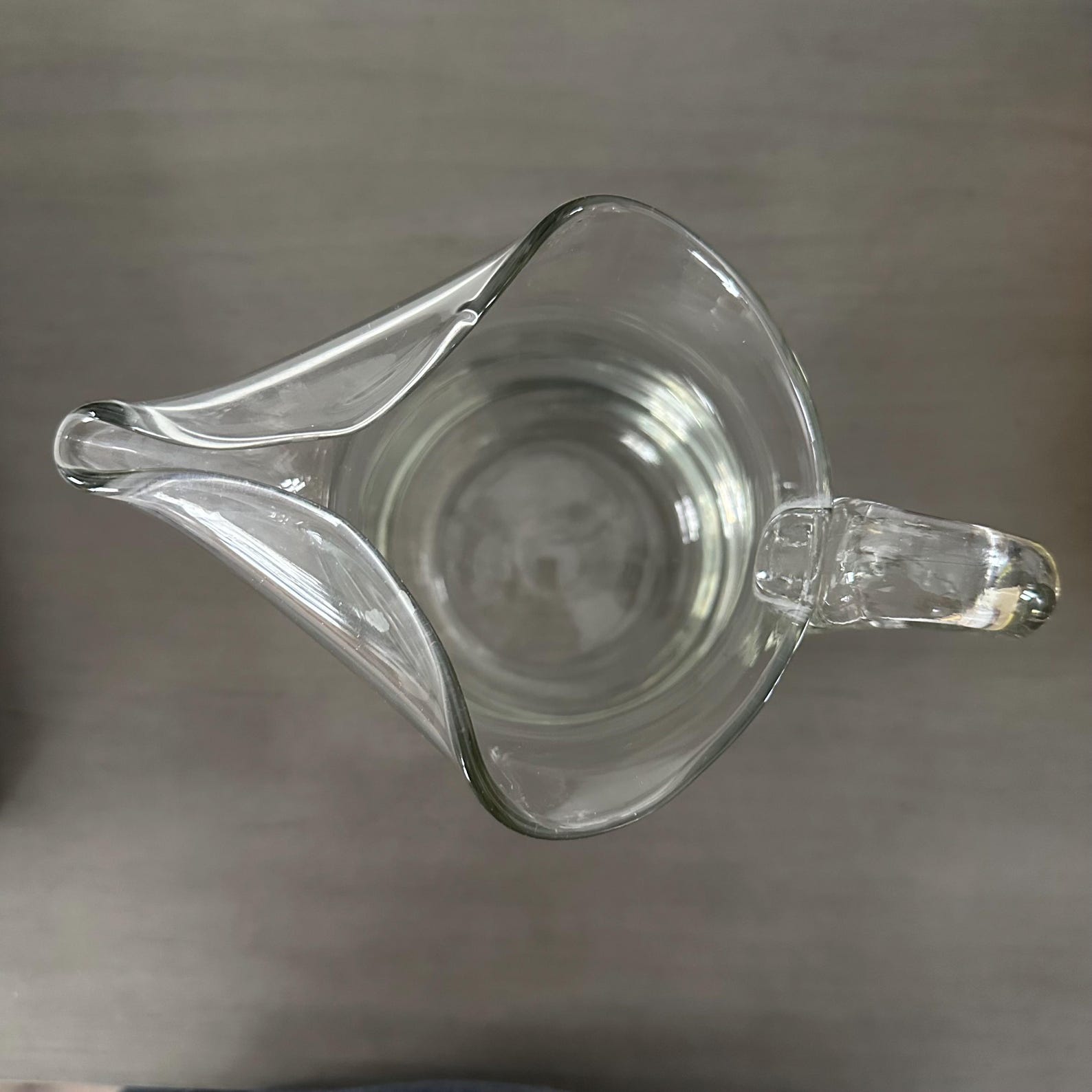 MCM Atomic Hand Blown Glass Pitcher • Bar Ware • Clear Atomic Comet ...