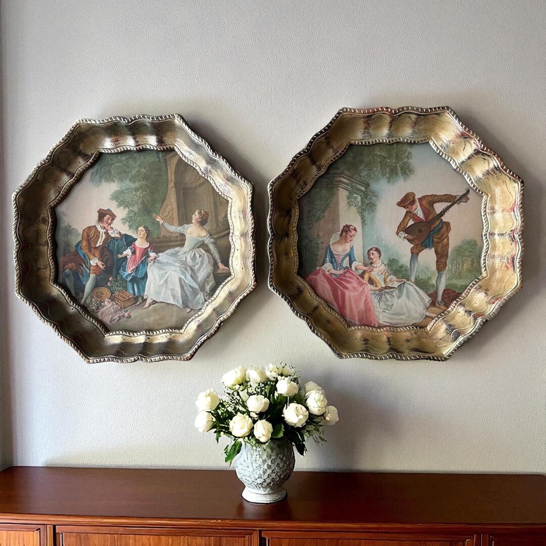 Vintage Pair Nicolas Lancret L'innocence French Framed Prints by Turner ...