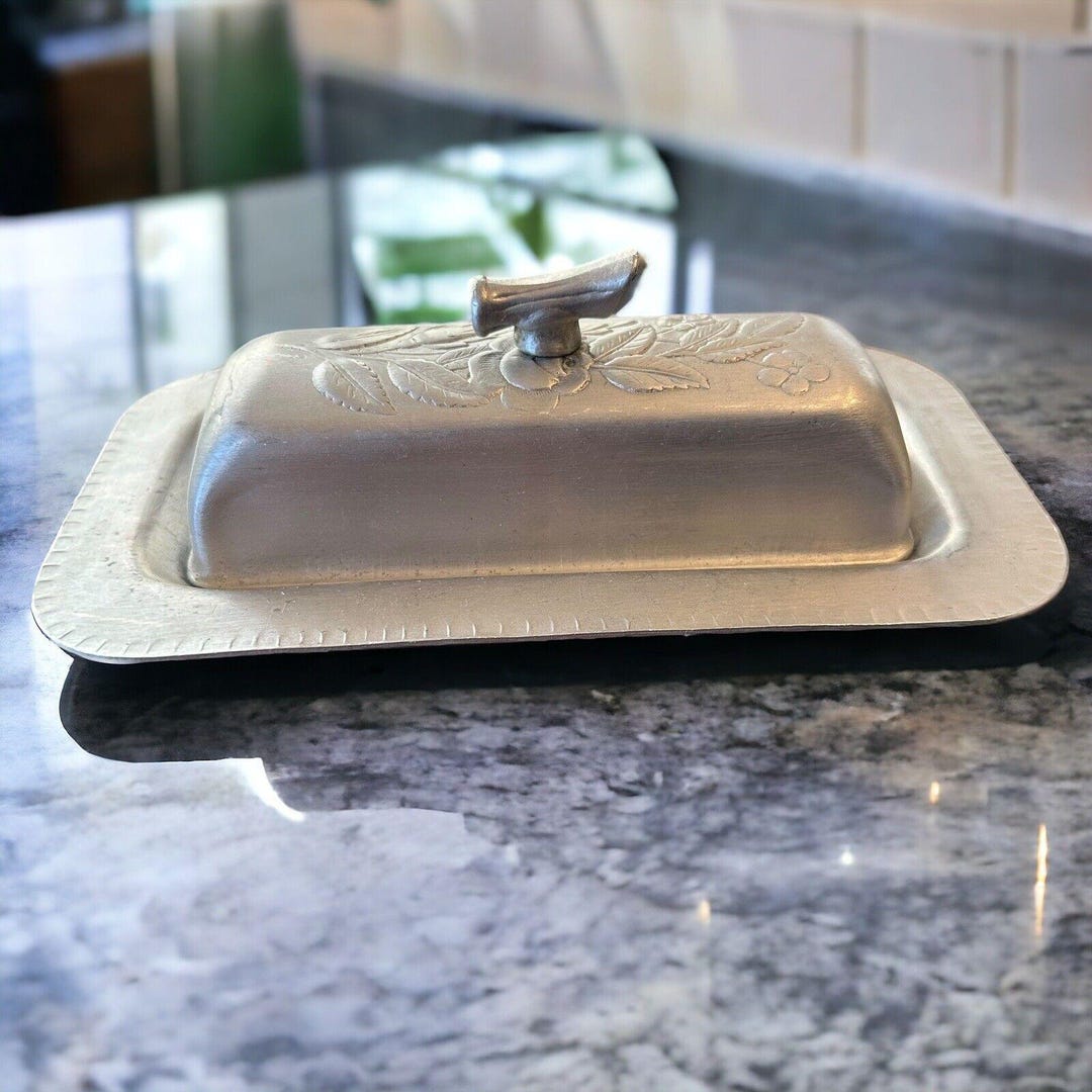Vintage Everlast Hand Forged Floral Aluminum Butter Dish 1950's USA - Etsy