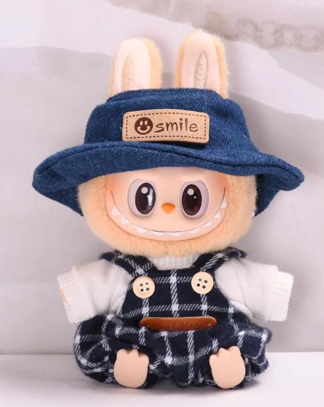Labubu Clothing Coveralls Jumpsuit and Hat 3 Piece Set for Popmart ...