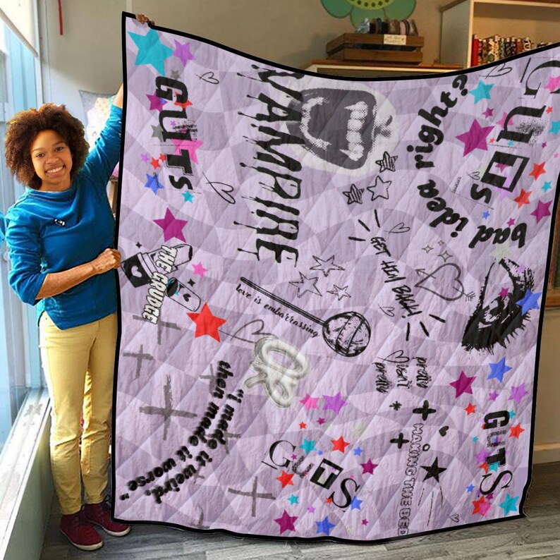 Olivia Rodrigo GUTS Tour Inspired Quilt - Etsy