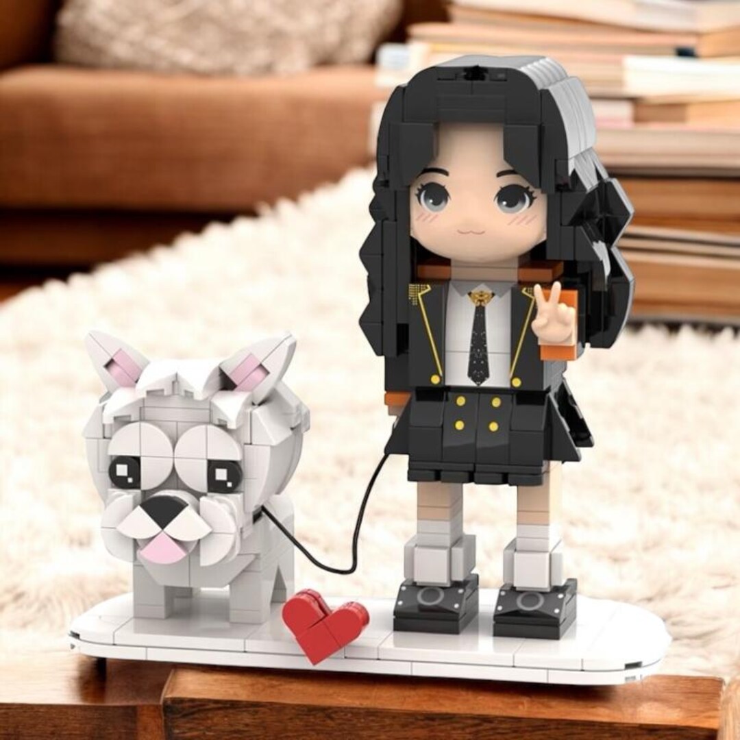 Custom Lego Block Minifigurines With Pets Personalized Gifts Dog Lovers ...