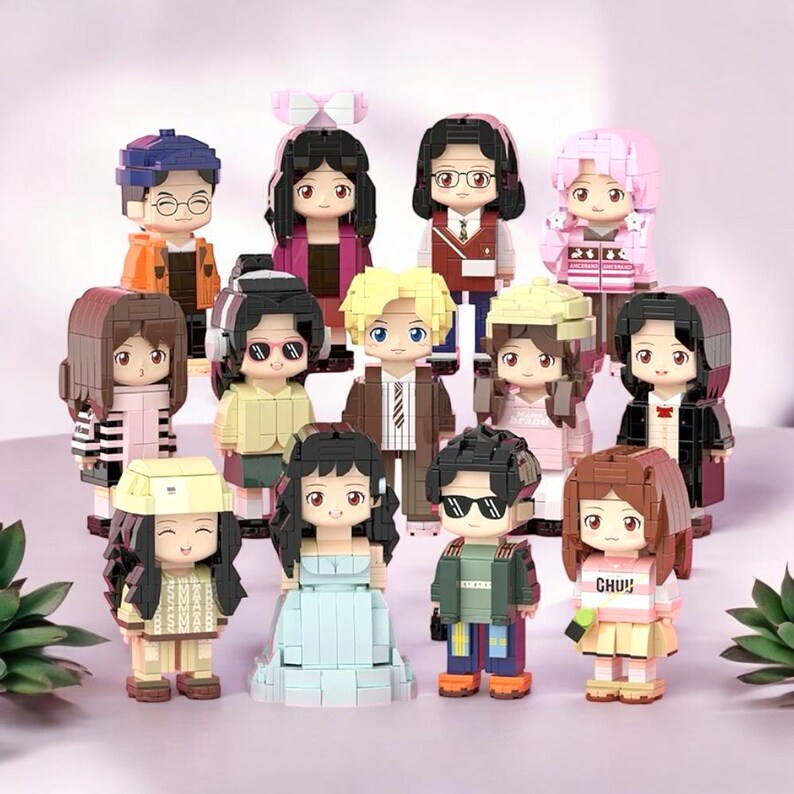 Custom Brick LEGO Figurine Personalized DIY Gift for Couples ...