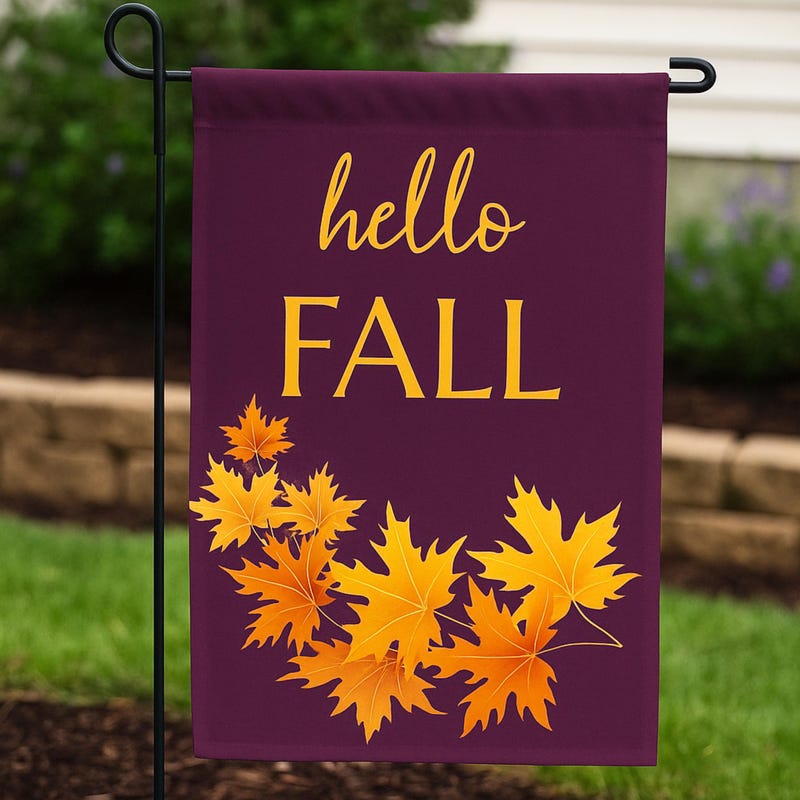 Fall Garden Flag - Etsy