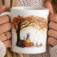Halloween Cats Fall Mug, Fall Coffee Mug, Fall Decor, 15 Oz Mug ...