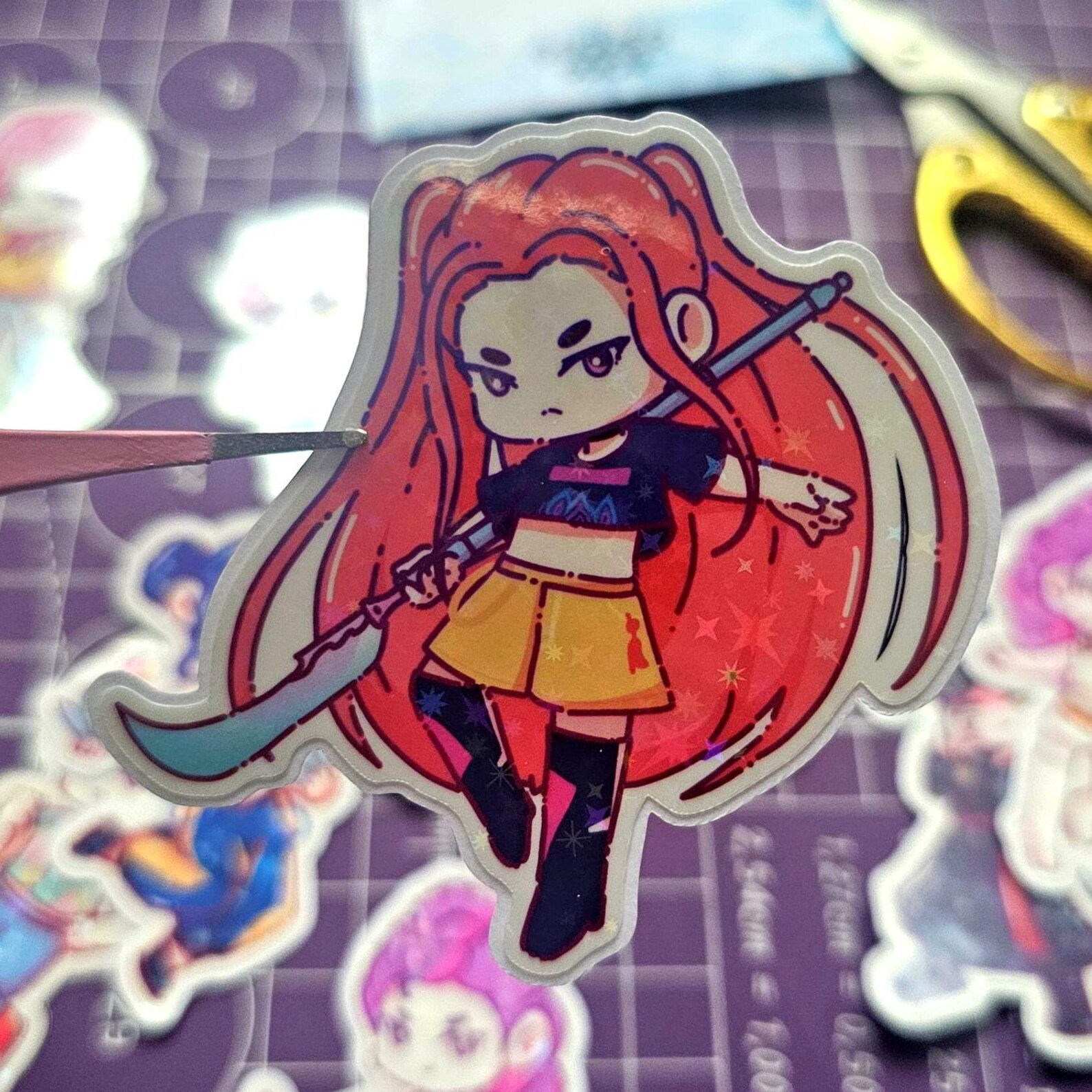 Kpop Demon Hunters Huntrix Hand Drawn Sticker Pack Collection - Etsy