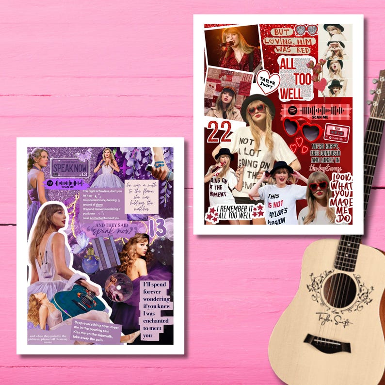 Taylor Swift Shadow Box Collage Collectible Merch Kids - Etsy