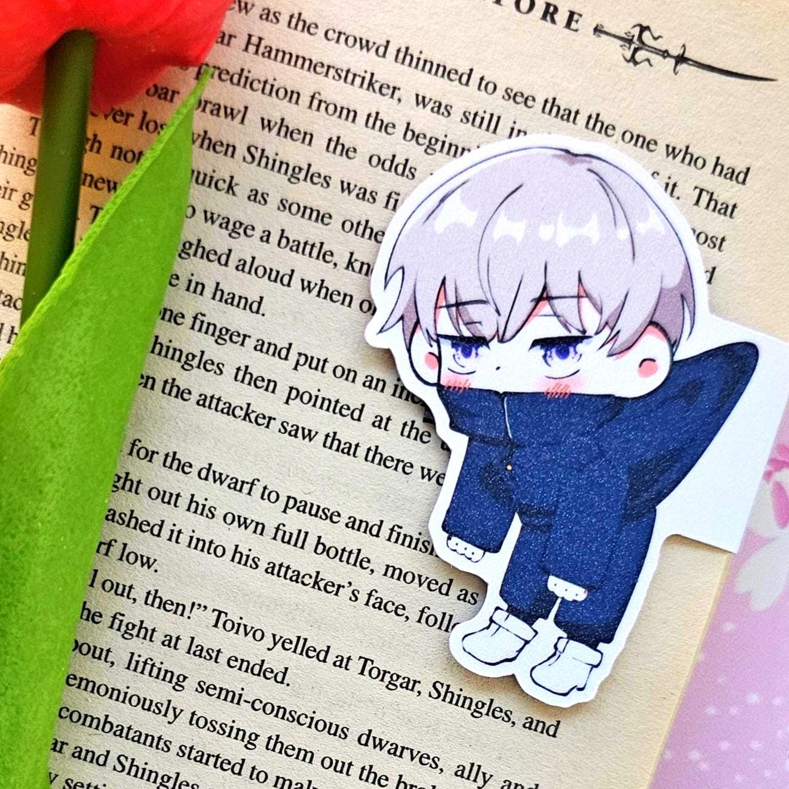 2 Pcs Bundle Hand Drawn Jujutsu Kaisen Magnetic Bookmark - Etsy