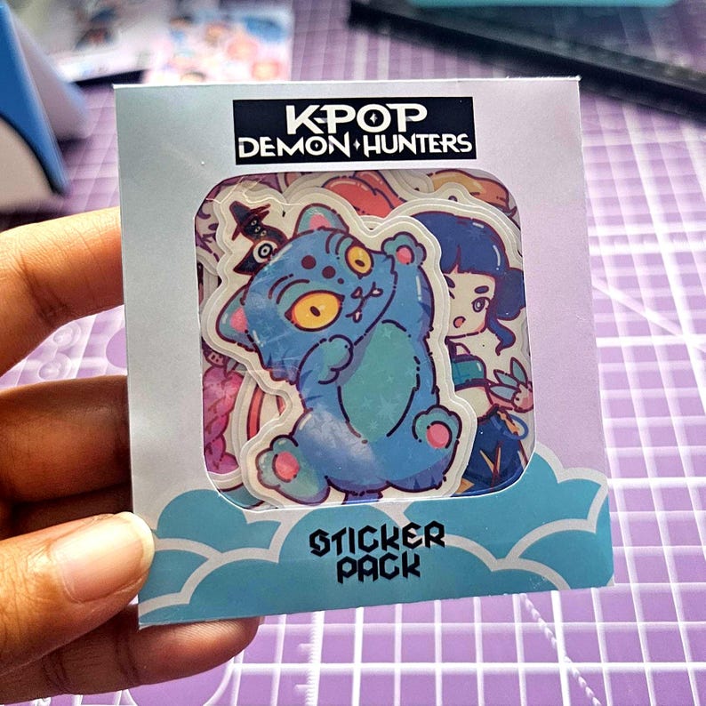 Kpop Demon Hunters Huntrix Hand Drawn Sticker Pack Collection - Etsy