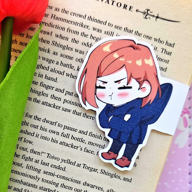 2 Pcs Bundle Hand Drawn Jujutsu Kaisen Magnetic Bookmark - Etsy