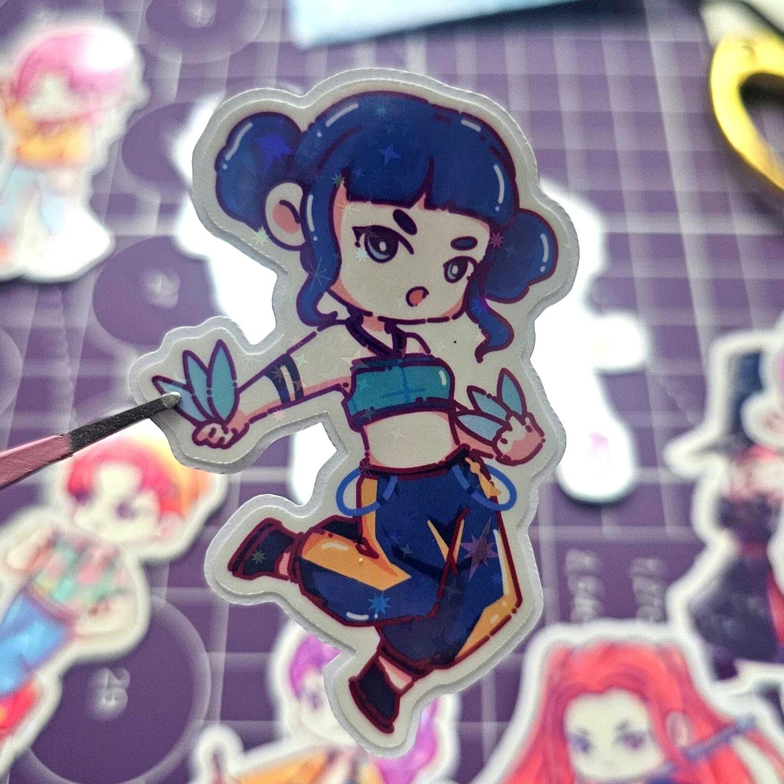 Kpop Demon Hunters Huntrix Hand Drawn Sticker Pack Collection - Etsy