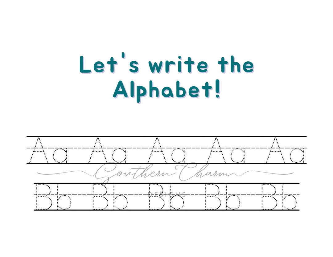 Alphabet Tracing Worksheets / ABC Letter Practice Printable for ...