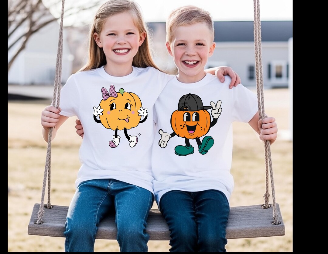 Bundle Pumpkin PNG Boy and Girl Halloween Pumpkin PNG - Etsy