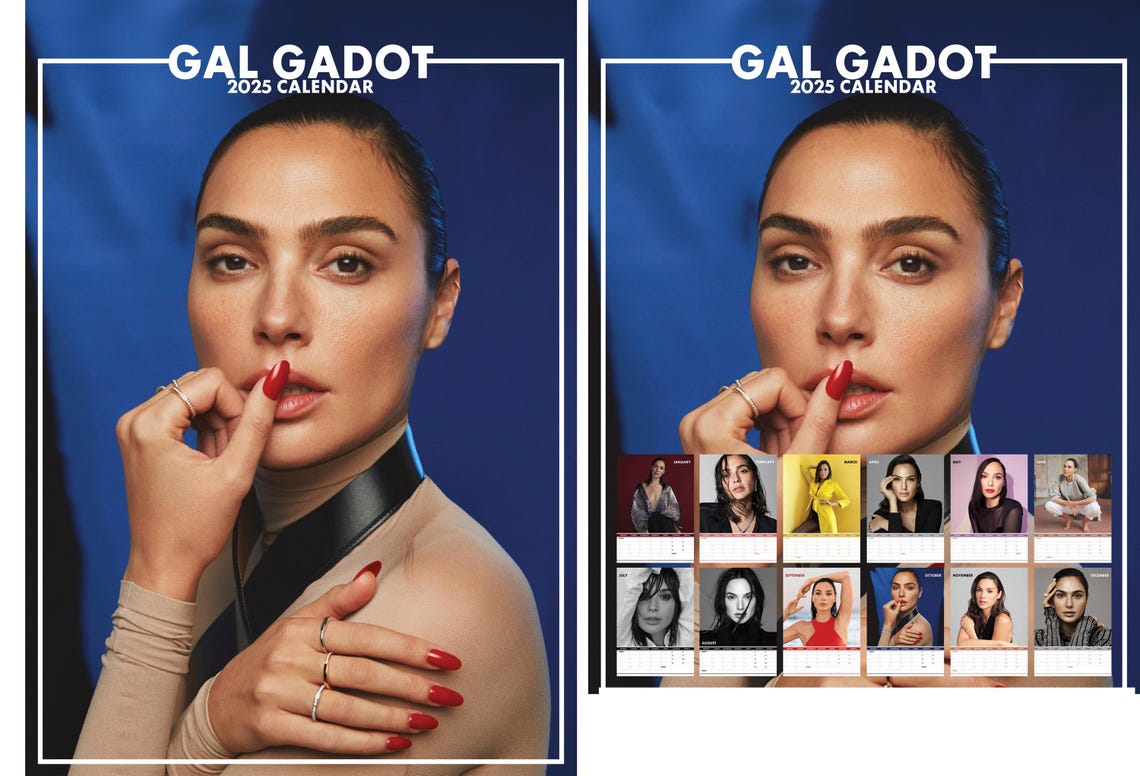 Gal Godot 2025 Calendar - Etsy