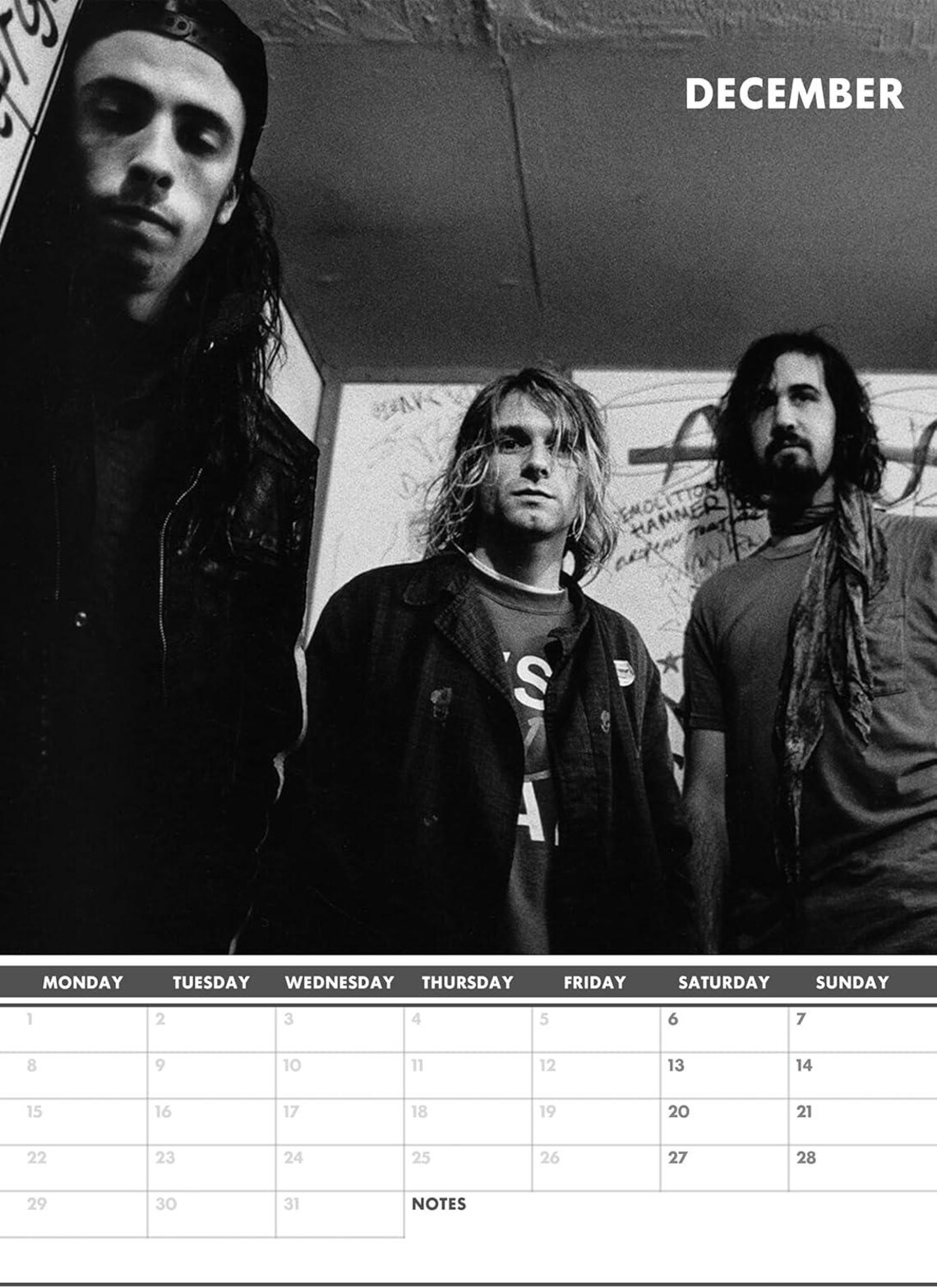 Nirvana 2025 Calendar - Etsy