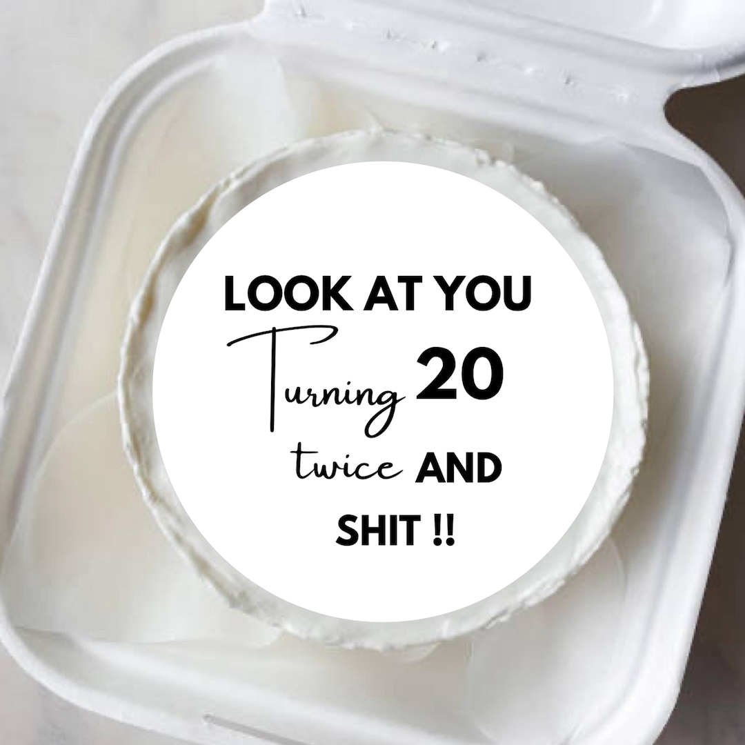 Turning Twice 20 Edible Cake Topper, Look at You Turning Twice 20 ...