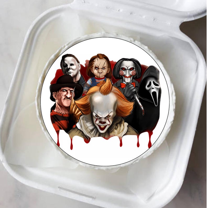 Horror Movie Characters Edible Cake Topper Icing Sheet - Etsy