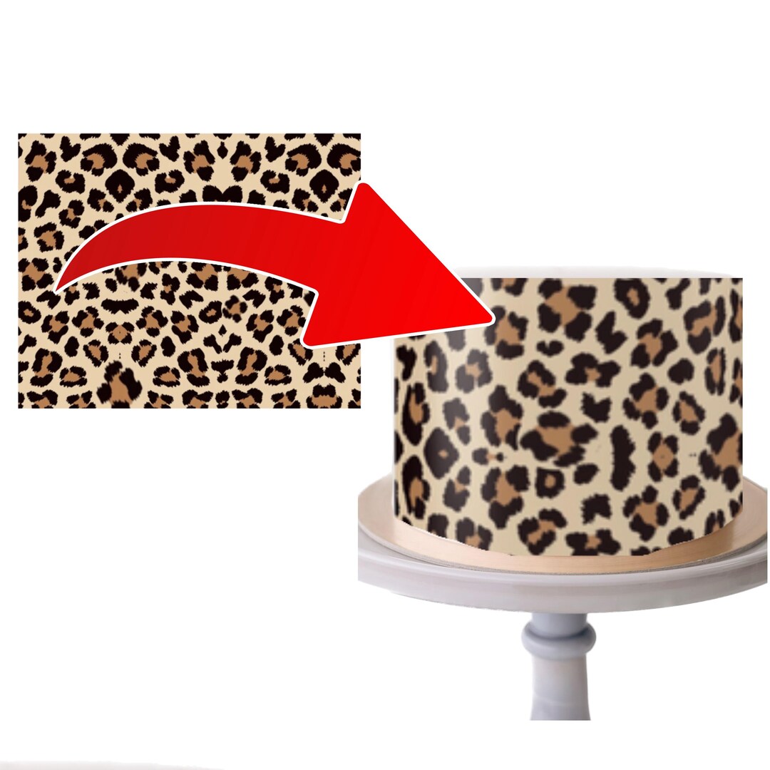 EDIBLE PAPER Leopard Cheetah Print Icing Sheet . Animal Print Edible ...