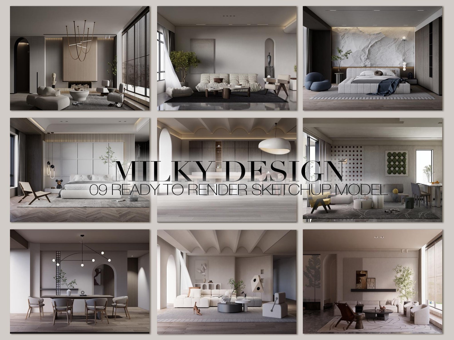 Realistic 3D Interior Scenes Model – High-quality Ready to Render ...