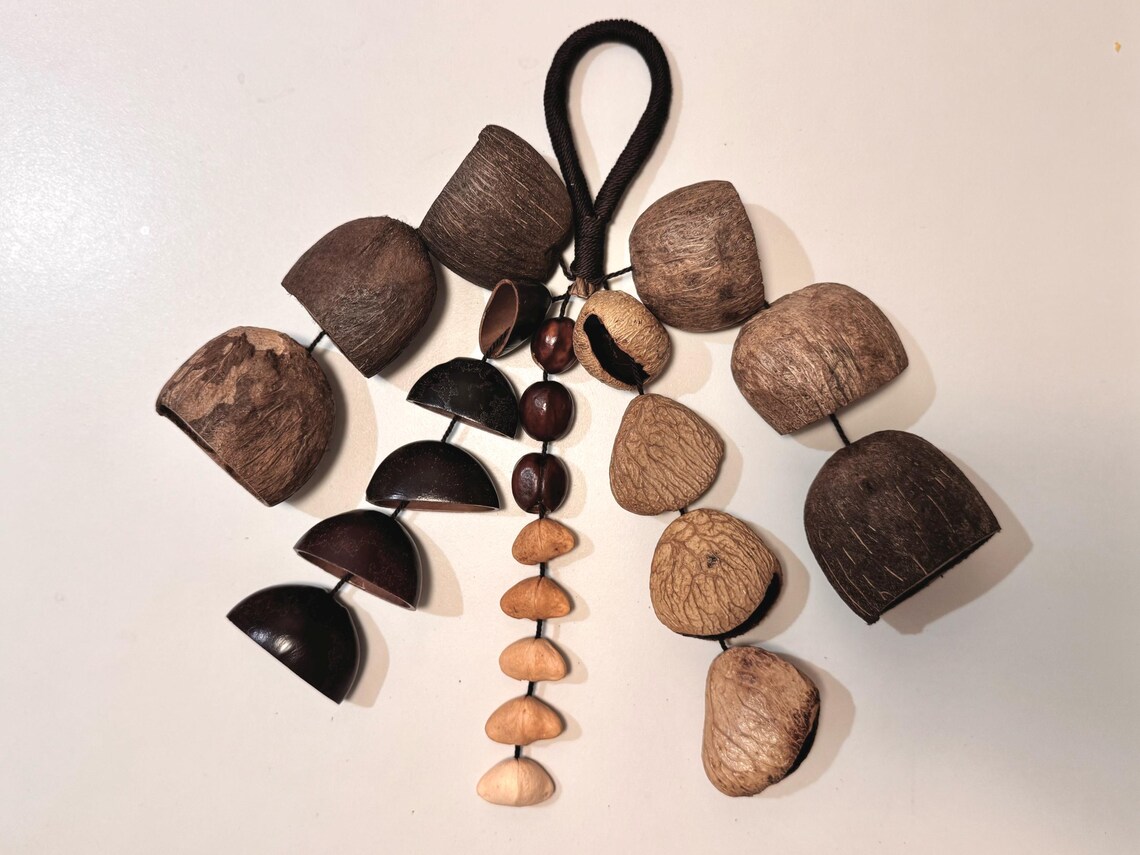 Natural Hand Shaker With 23 Tropical Seeds | Sound Healing Accessory ...