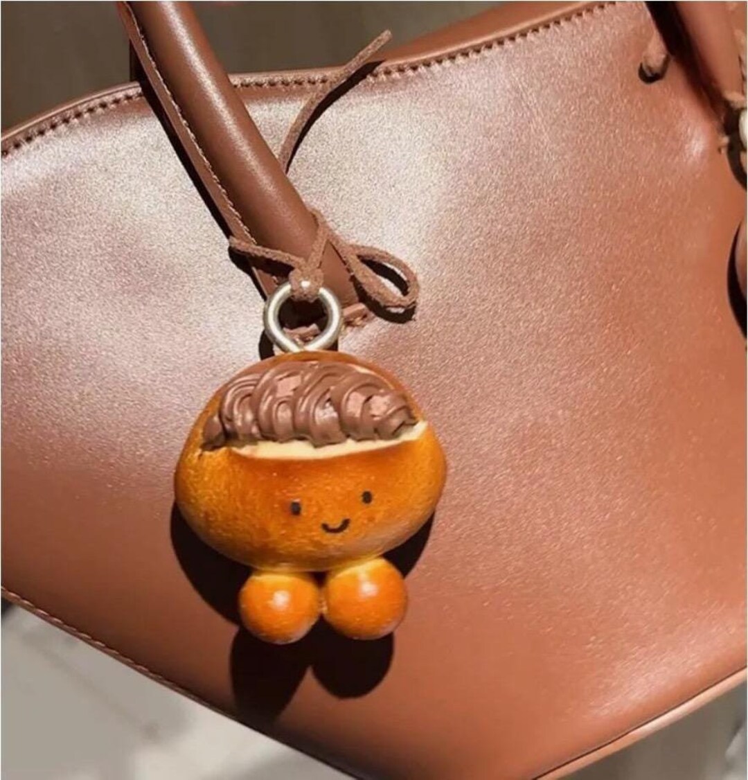 Chocolate Bread Food Bag Charm / Keychain Food Accessories Foodie Teen ...