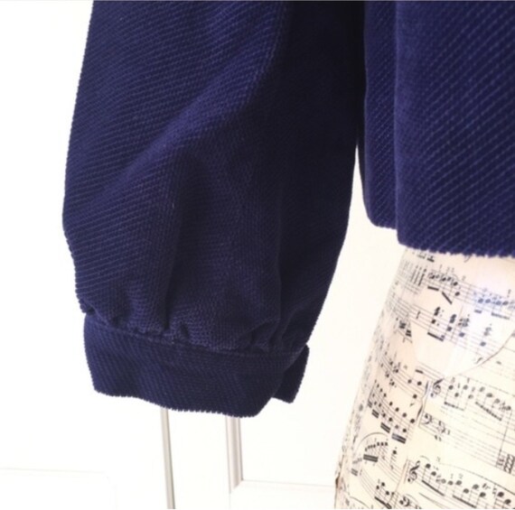 Vintage Royal Blue Corduroy Bunny Rabbit Jacket - Gem