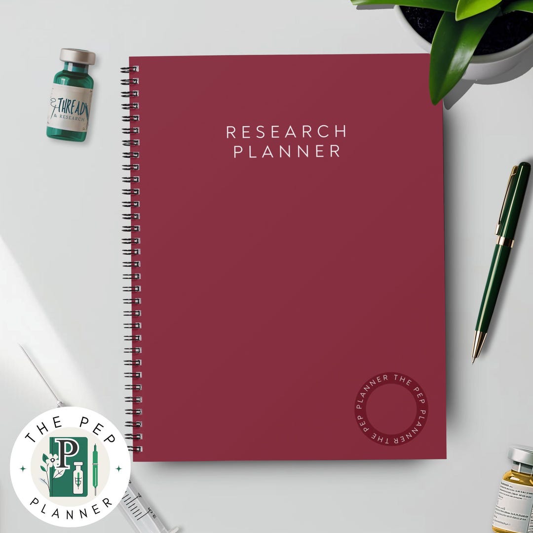 Peptide Planner Peptide Tracker GLP1 Tracker Peptide Storage Journal ...