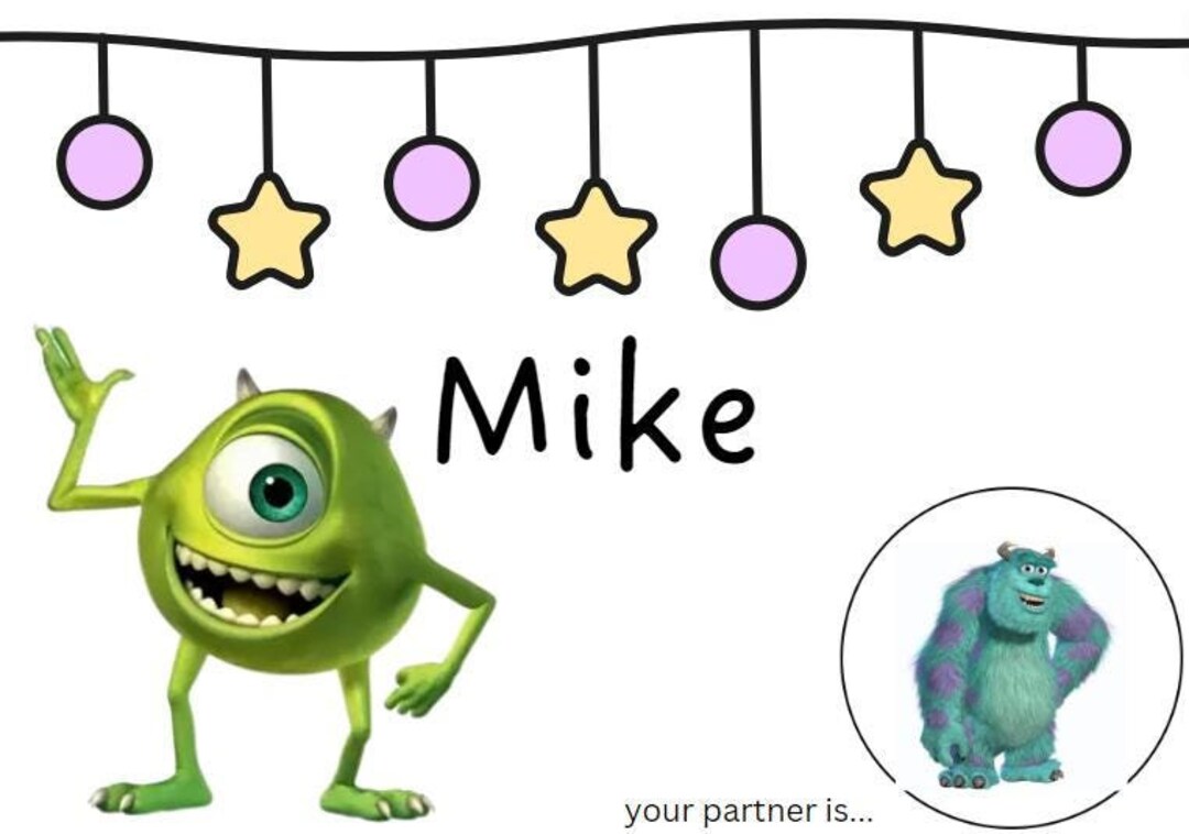 Reusable Disney Themed Partner Cards - Etsy