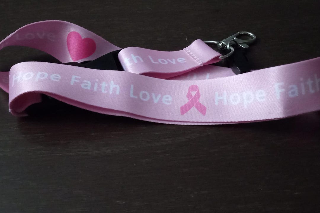 Lanyard, Pink Ribbon Breast Cancer Awareness, Pink Ribbon, Support ...
