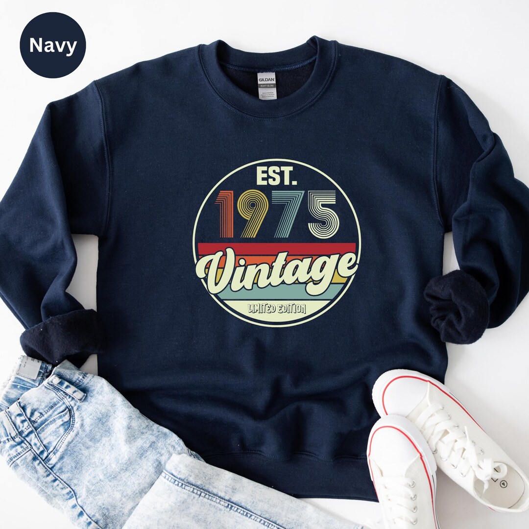 Vintage EST. 1975 Limited Edition Birthday Shirt, 1975 Birthday ...