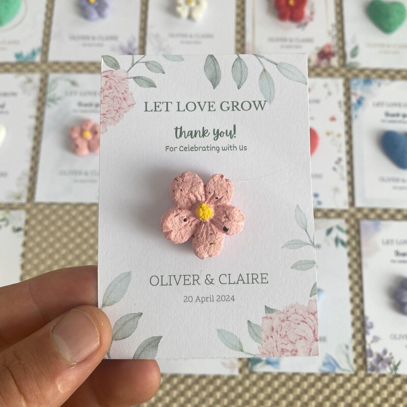Seed Paper Favors - Etsy