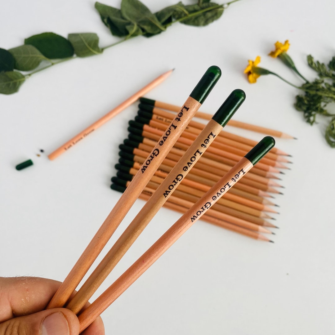 Pencil to Plant With Wildflower Seeds. Custom Plantable Pencils ...