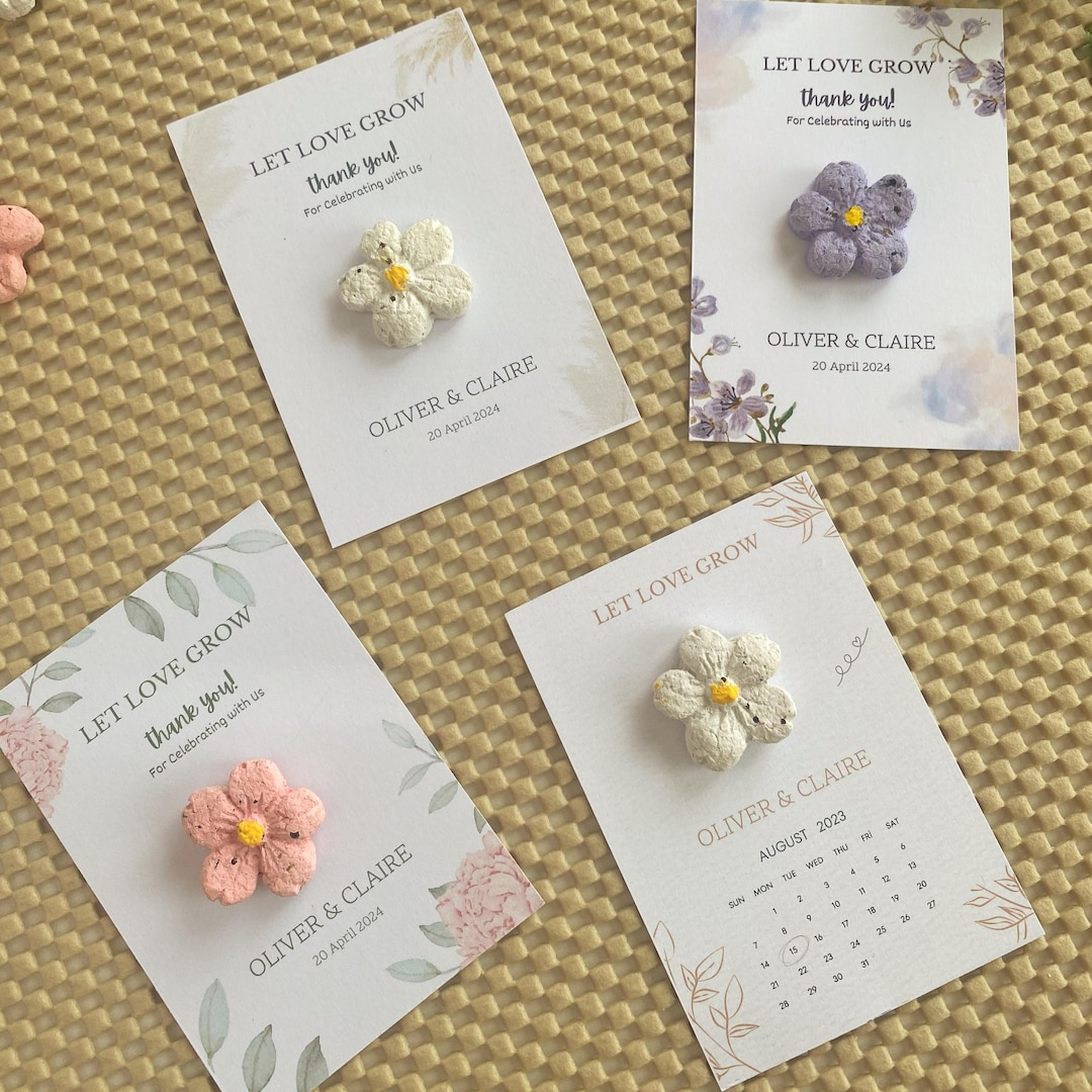 Personalized Seed Paper Favors:graduation Gift,save the Date - Etsy